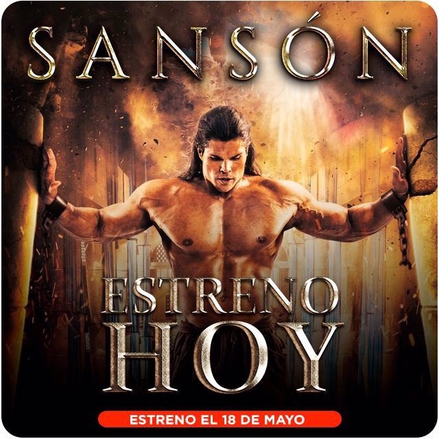 El actor Taylor James, que interpreta a Sansón: "La fuerza no podía ser ...